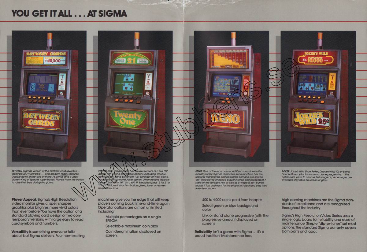 Arcade, jukebox, slotmachine and vending machine flyers