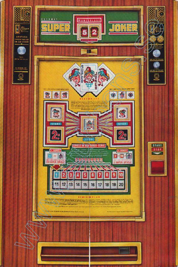 Arcade, jukebox, slotmachine and vending machine flyers