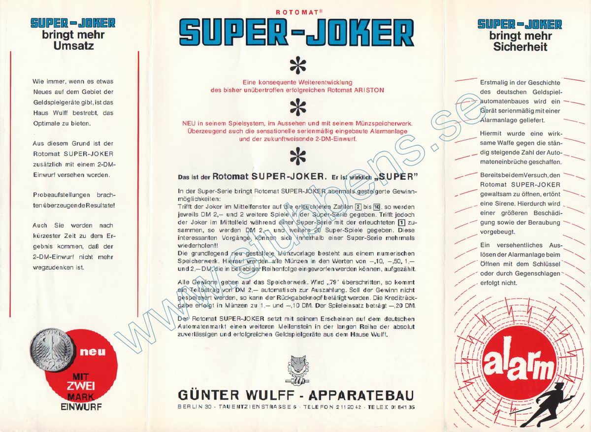 Arcade, jukebox, slotmachine and vending machine flyers